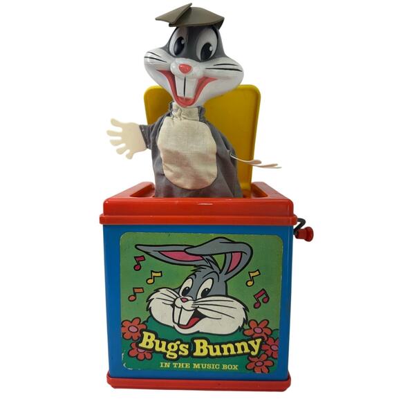 Mattel | Toys | Vintage 976 Mattel Bugs Bunny Music Box Jack In The Box ...